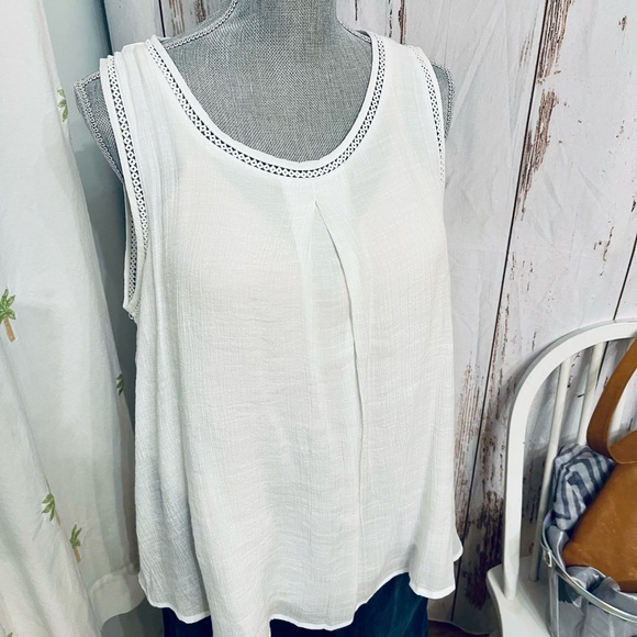 Single Thread | Tops | Single Thread Sheer Flowy Lightweight Tank Top ...